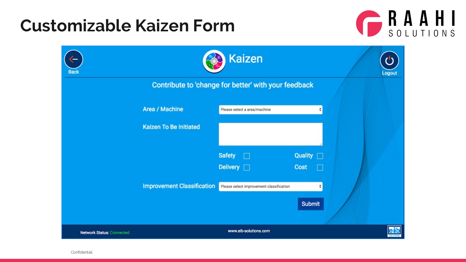 Kaizen Feedback Management System - Raahi Solutions